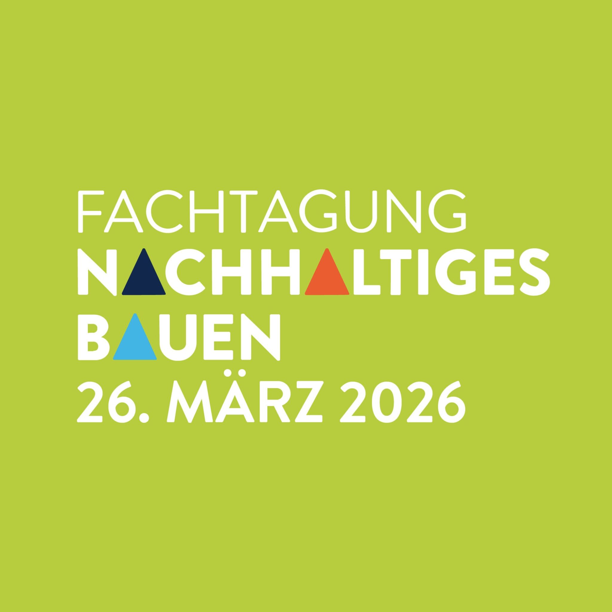 Fachtagung Nachhaltiges Bauen - NNBS